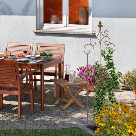 Relaxdays Rankgitter, Metall, Vintage, HxB: 116 x 35 cm, Rankhilfe ...