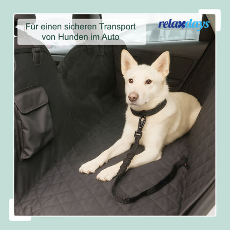 Relaxdays Hundegurt Auto, 60–80 cm, mit Ruckdämpfer, drehbarem ...