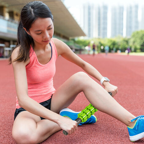 Relaxdays Massageroller mit Griff, Triggerpunkt Selbstmassage, Muskel ...