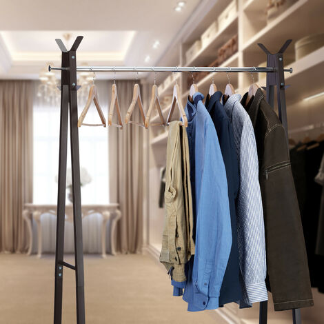 Relaxdays Kleiderbügel Set, 48 Hosenbügel aus Holz, Garderobenbügel ...