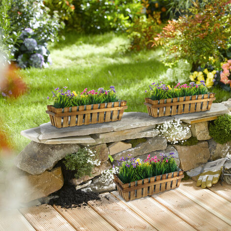 Blumenkasten Fensterbank Holz