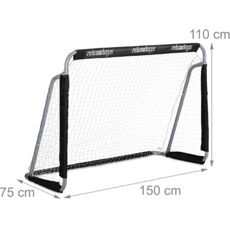 Relaxdays Fußballtor Garten, 2er Set, Kinder & Erwachsene, HBT: 110 x ...