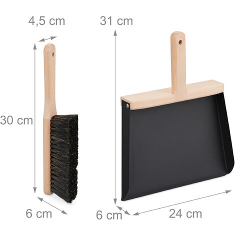 Relaxdays Ensemble de balayage, lot avec balayette & pelle, maison ...