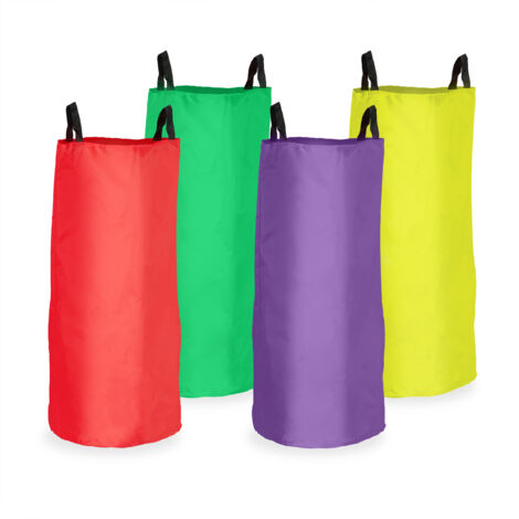Relaxdays Lot de 4 sacs pour la course en sac, pour l'extérieur, avec ...