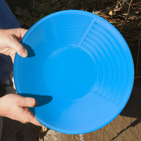 Relaxdays Batée d'orpaillage, lot pratique de 2, H x D : 8 x 38 cm, en ...