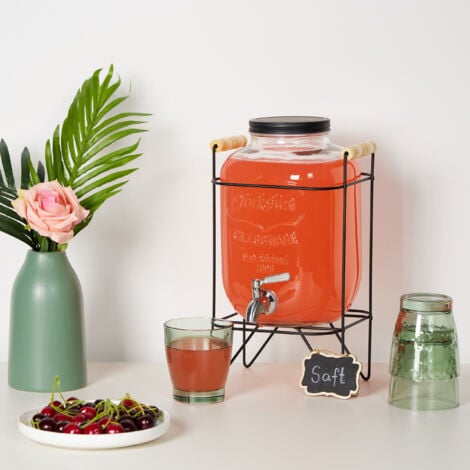 Relaxdays Distributeur de boisson, avec support pratique, 5 litres ...