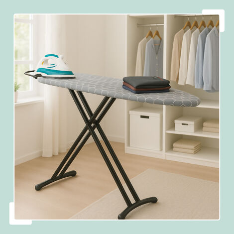 Relaxdays Table à repasser, planche réglable en hauteur, pliable ...