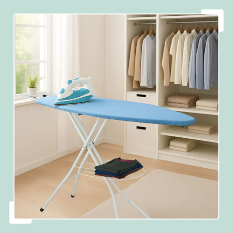 Relaxdays Table à repasser, pliable, planche réglable en hauteur ...