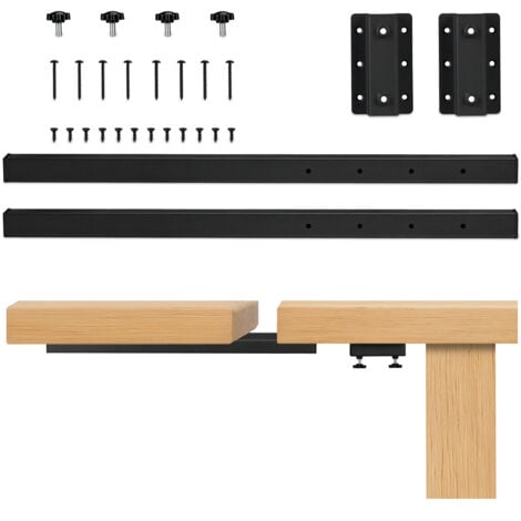 Rallonge de table Relaxdays, 60 cm, rallonge à 2 bras, fixation de ...