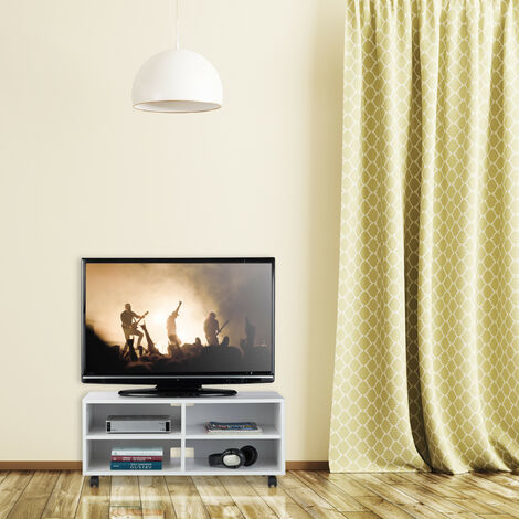Meuble TV roulettes compact table basse de salon pour ranger vos DVD ...