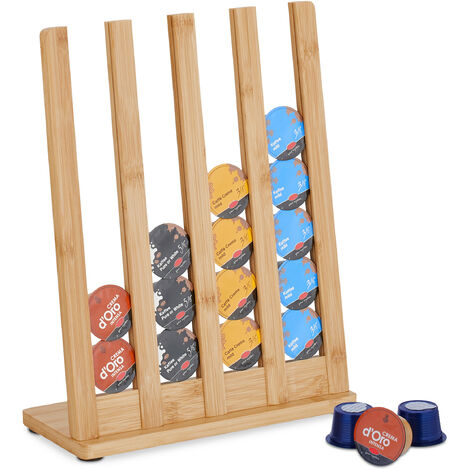 Relaxdays Range-capsules, support pour 28 dosettes, porte-dosettes ...