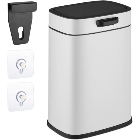 Relaxdays Pattumiera da Appendere in Cucina, Cestino da 5 l, Secchio ...