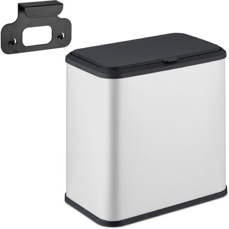 Relaxdays Pattumiera da Appendere in Cucina, Cestino 5 L, Secchio Umido ...
