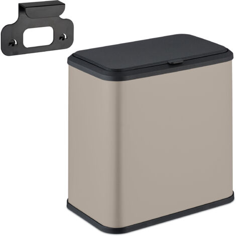 Relaxdays Pattumiera da Appendere in Cucina, Cestino 5 L, Secchio Umido ...