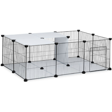 Relaxdays Recinto per Animali, Conigli, Porcellini d’India, Pannelli ...