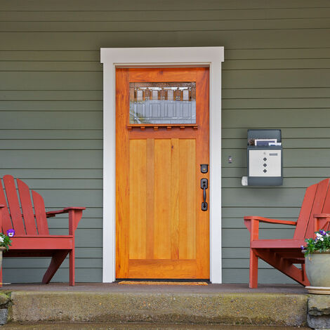 Relaxdays Cassetta della Posta Moderna, Acciaio Inox, Buca Lettere e ...