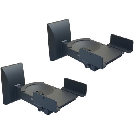 Relaxdays soporte de pared para altavoces, pack de 2, giratorio e inclinable, cine en casa ...