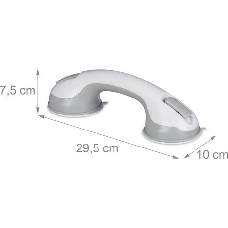 Relaxdays Asa Ducha Ventosa, Set de 2, Bañera y Baño, 70 kg, Personas ...