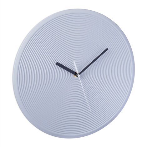 Relaxdays Reloj de Pared Moderno, a Pilas, sin Números, Analógico, con ...