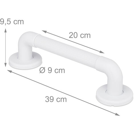 Relaxdays Grab Handles, Set of 2, Shower & Bath, Max. Load 100 kg, for ...