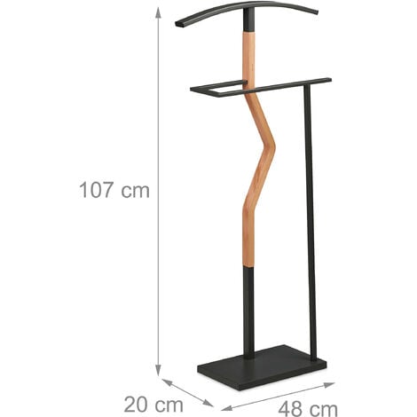Relaxdays Valet Stand, Suit Holder, Clother Butler, Jacket & Trouser ...