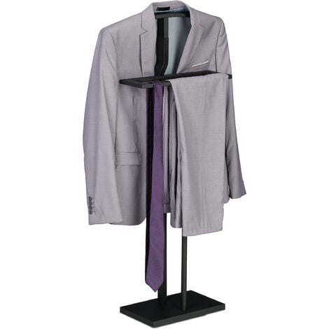 Relaxdays Valet Stand, Suit Holder, Clother Butler, Jacket & Trouser ...