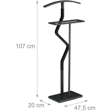 Relaxdays Valet Stand, Suit Holder, Clother Butler, Jacket & Trouser ...