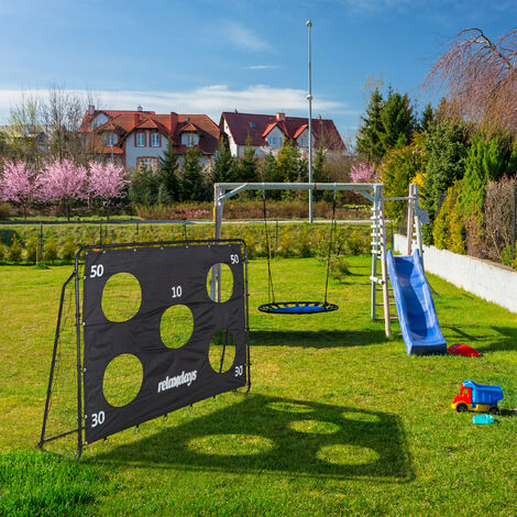 Relaxdays Football Goal, with Targets, Garden Play Equipment, Kids ...