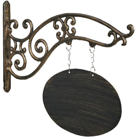 Relaxdays Wall Sign, Cast Iron, Hang Up, Write On, Restaurants, Bars ...