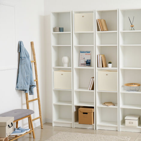 Relaxdays Set of 4 Storage Boxes, Foldable, HWD: 30x30x30 cm, Fabric ...