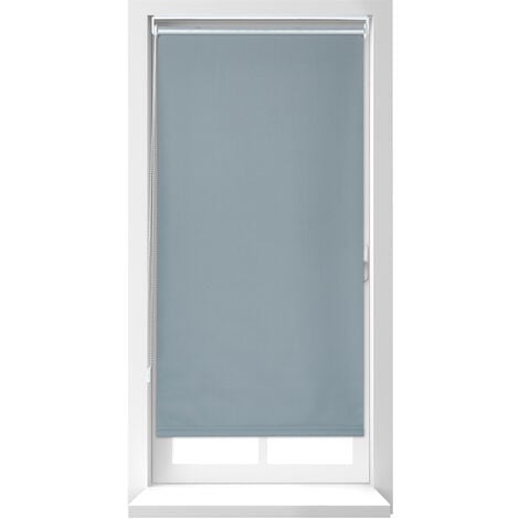 Relaxdays Blackout Blind, Thermal Roller Curtain, No Drill, Attach with ...