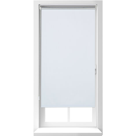 Relaxdays Blackout Blind, Thermal Roller Curtain, No Drill, Attach with ...