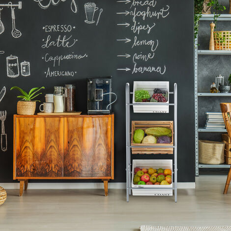 Relaxdays Crate Rack, for 3 Boxes, Beer, Wine, Beverage, Kitchen ...