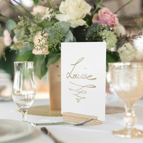 Relaxdays Place Card Holder, 36x Set, Table Stand, Marker, Seat ...