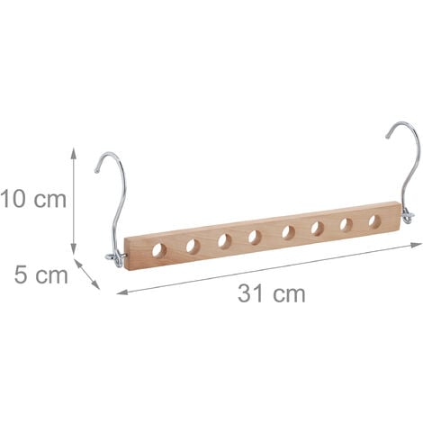 Relaxdays Space Saving Hangers, Set of 5, Space Saving Multiple Hangers ...