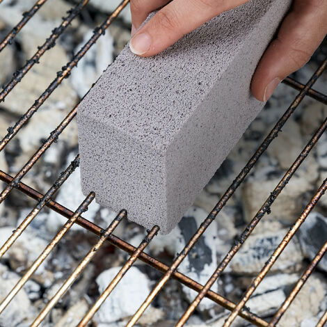 Relaxdays Cleaning Stone, Set of 3, Grill Cleaning Brick, Grease ...