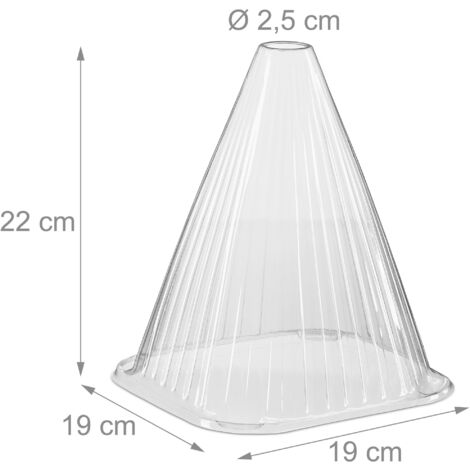 Relaxdays Plant Cover, Set of 32, Snail and Frost Protection, HxWxD: 22 ...