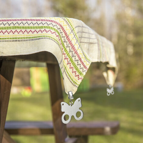 Relaxdays Tablecloth Weights, Set of 16, Butterfly Shape, Paperweight ...