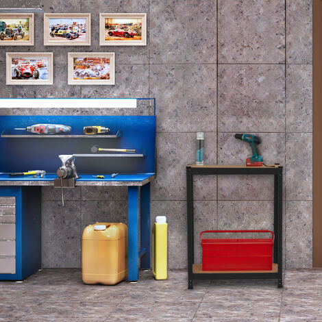 Relaxdays Heavy-Duty Shelving, up to 500 kg, Dividable, Cellar, Garage ...