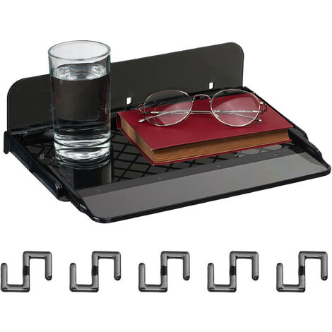 Relaxdays Bedside Table, Hanging, Stick on, Extendable, for Bunk Beds ...