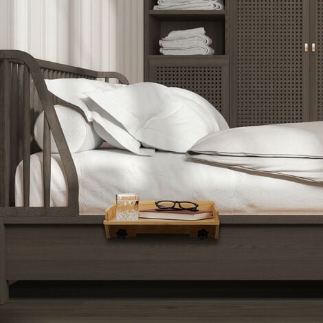Relaxdays Bedside Table, Mini Bed Tray, Clamp-on, for Loft and Bunk ...