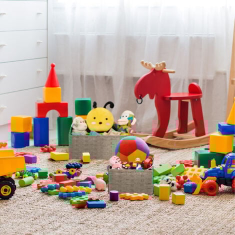 Relaxdays Woven Storage Basket, Set of 3, 2 Sizes, Storage Box ...