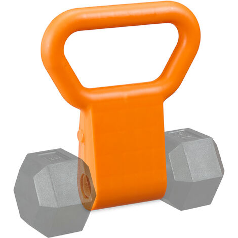 Relaxdays Kettlebell Grip, Dumbbell Handle Adapter, Weight Holder ...