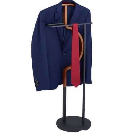 Relaxdays Valet Stand, for Jackets & Pants, No Wrinkles, MDF & Steel ...
