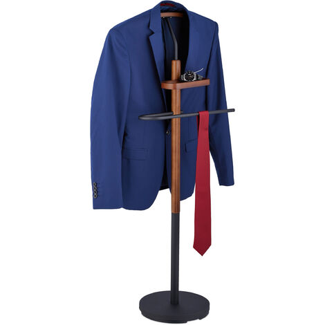 Relaxdays Valet Stand, for Shirts & Pants, with Shelf, MDF & Steel ...