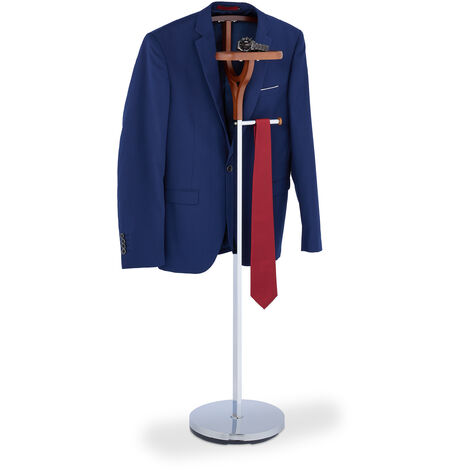 Relaxdays Valet Stand, for Shirts & Pants, No Wrinkles, MDF & Steel ...