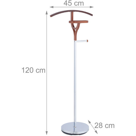 Relaxdays Valet Stand, for Shirts & Pants, No Wrinkles, MDF & Steel ...