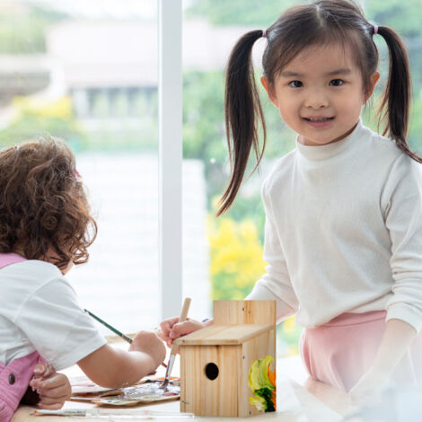 Relaxdays Nesting Box Kit, for Birds, 35 mm Entrance, HWD: 23 x 14 x 18 ...