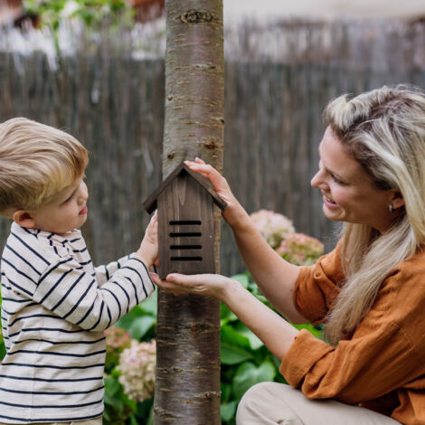 Relaxdays Ladybird House, Wooden, HWD: 25 x 18.5 x 12 cm, Weatherproof ...
