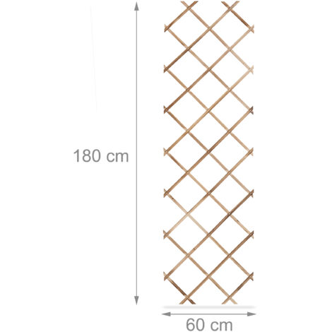Relaxdays 3x Garden Trellis, Climbing Plants Support, Balcony & Terrace ...